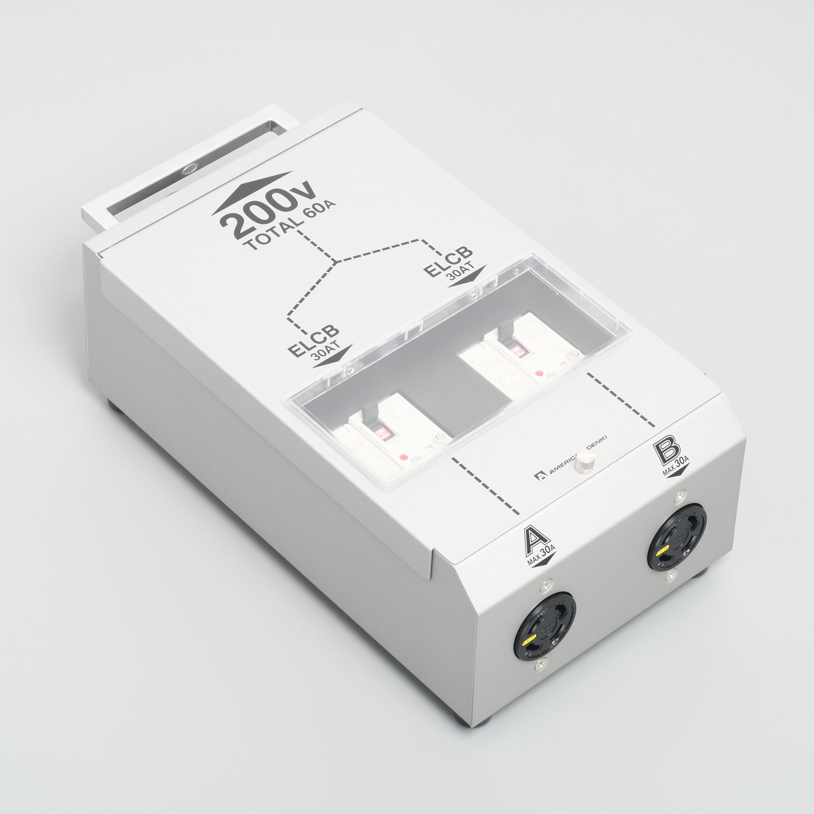 HB4323-L15 3-Pole 4-Wire Grounding 60A 250V Portable Dividing Box with ...