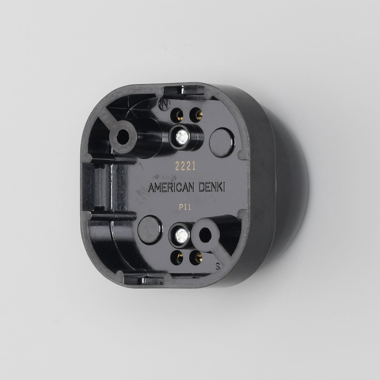2221 2-Pole 2-Wire 20A 250V Surface Receptacle | AMERICAN DENKI