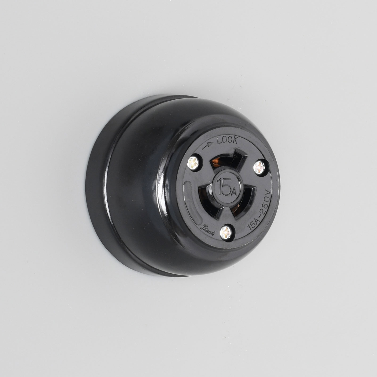 3121 2-Pole 3-Wire Grounding 15A 250V (NEMA L6-15) Surface Receptacle ...