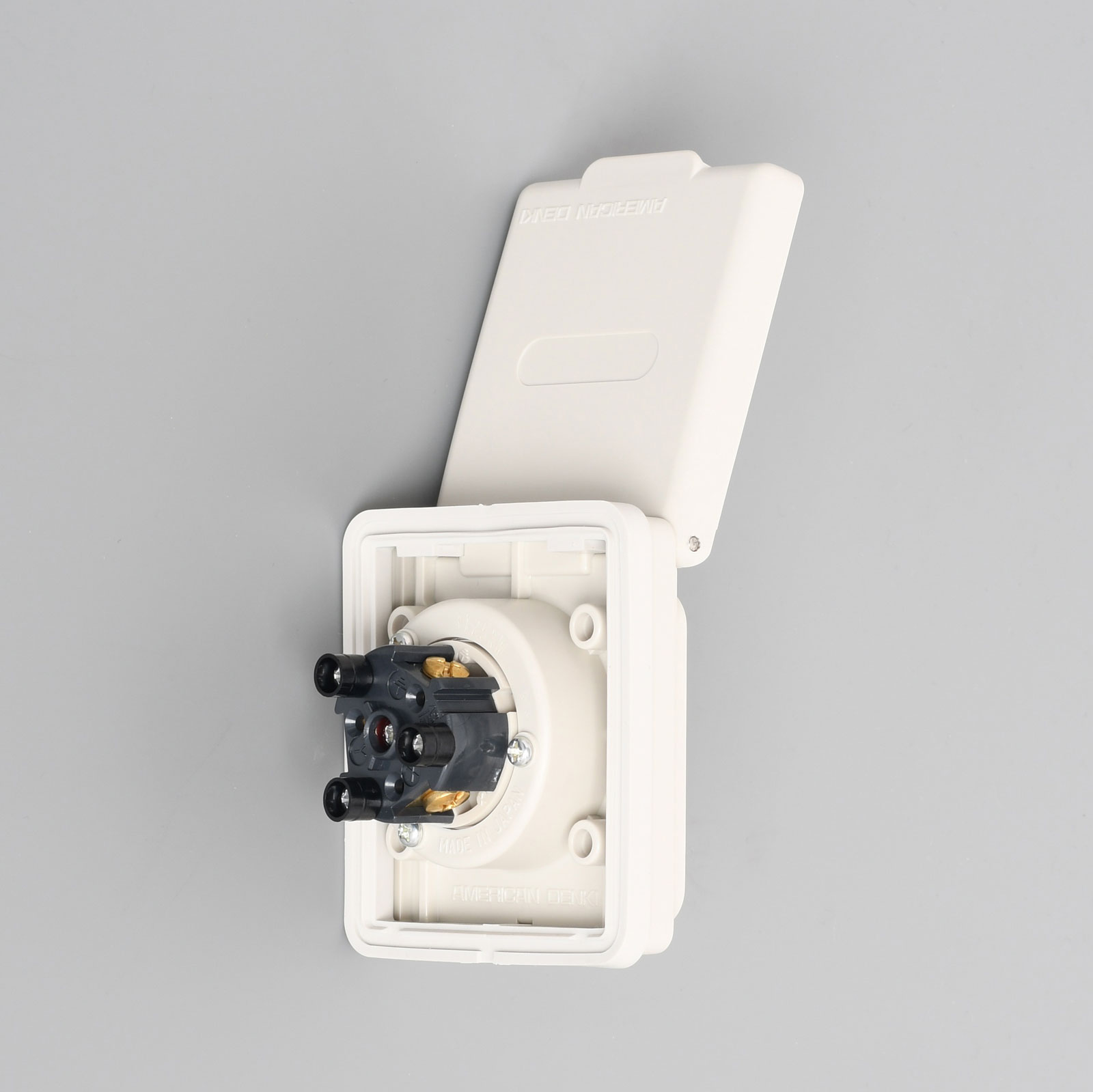 3125NW 2-Pole 3-Wire Grounding 15A 250V (NEMA L6-15) Waterproof Flanged ...