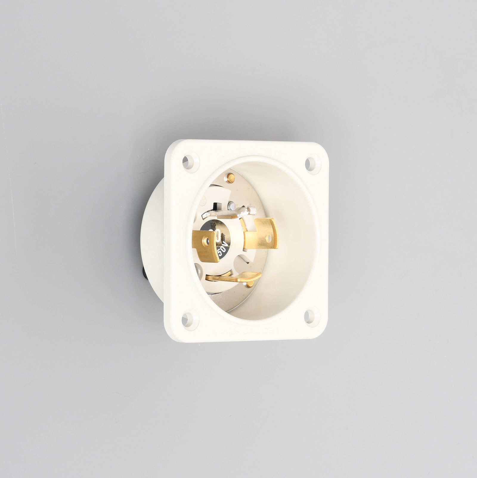 4225N 3-Pole 4-Wire Grounding 20A 250V Flanged Inlet (Nylon Housing ...