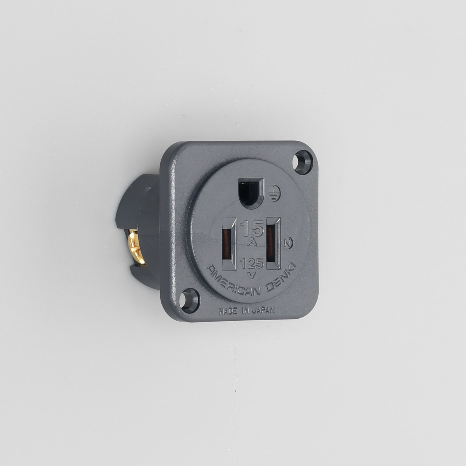 HVAC Dampers 15A 125V Black Snap-in Electrical Outlet With Leads - Easy ...