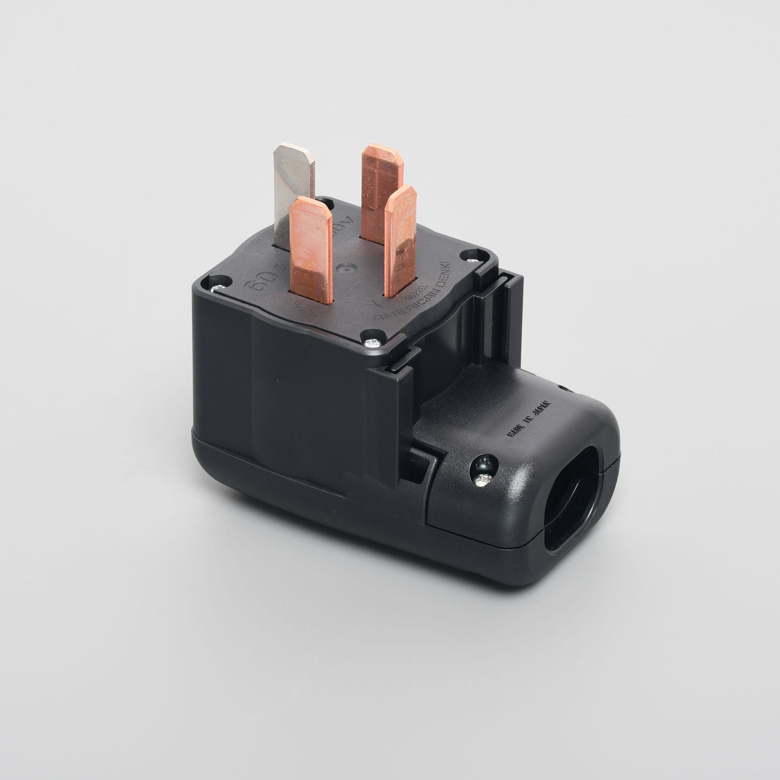 9622EL 3-Pole 4-Wire Grounding 60A 250V Plug (Polycarbonate Housing ...