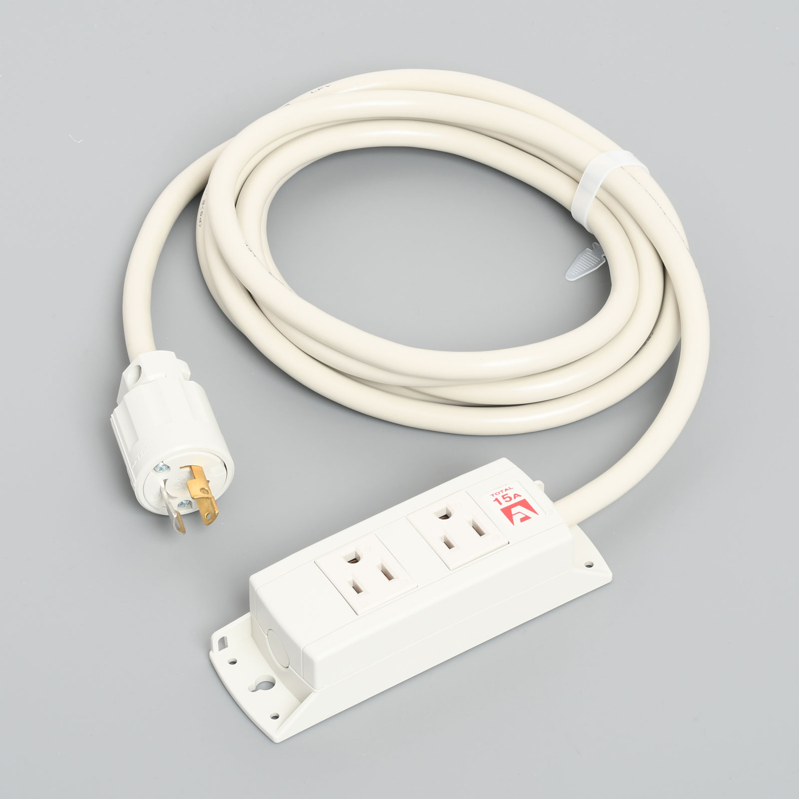 KC1095 2-Pole 3-Wire Grounding 15A 125V Multiuse Power Strip, 2 ...