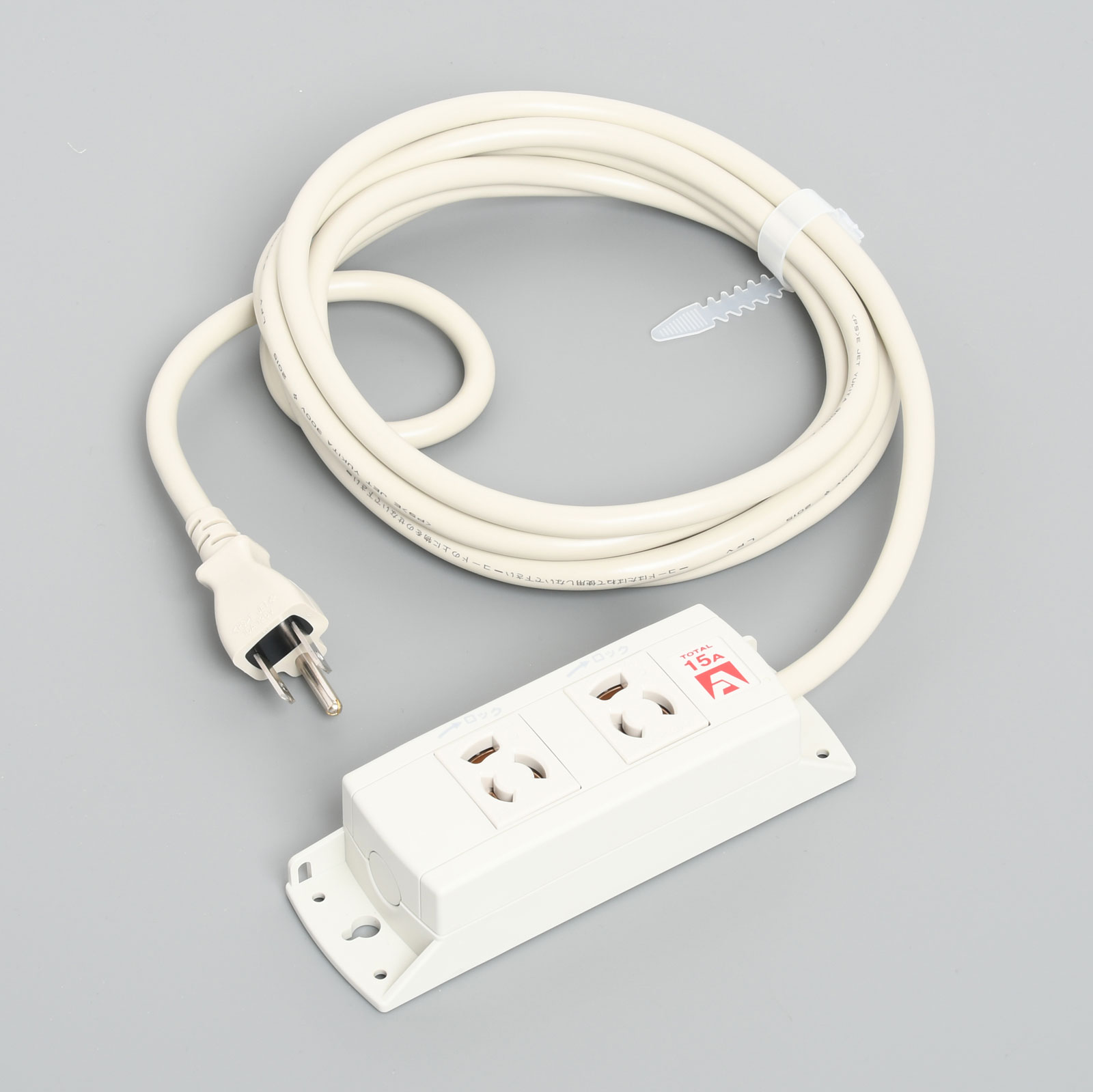 KC1144 2M 2-Pole 3-Wire Grounding 15A 125V Multiuse Power Strip, 2 ...