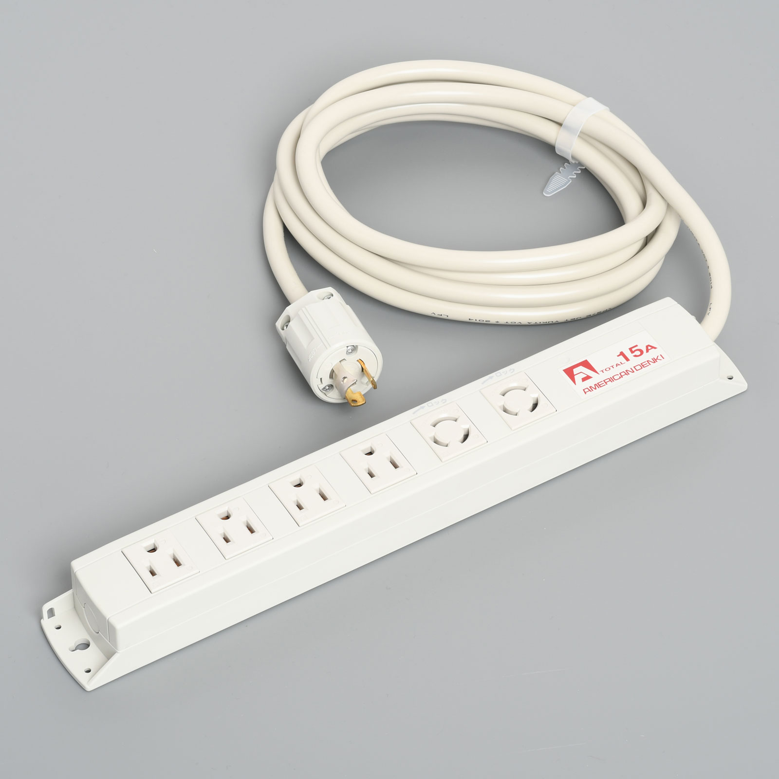 KC1220 2-Pole 3-Wire Grounding 15A 125V Multiuse Power Strip, 6 ...