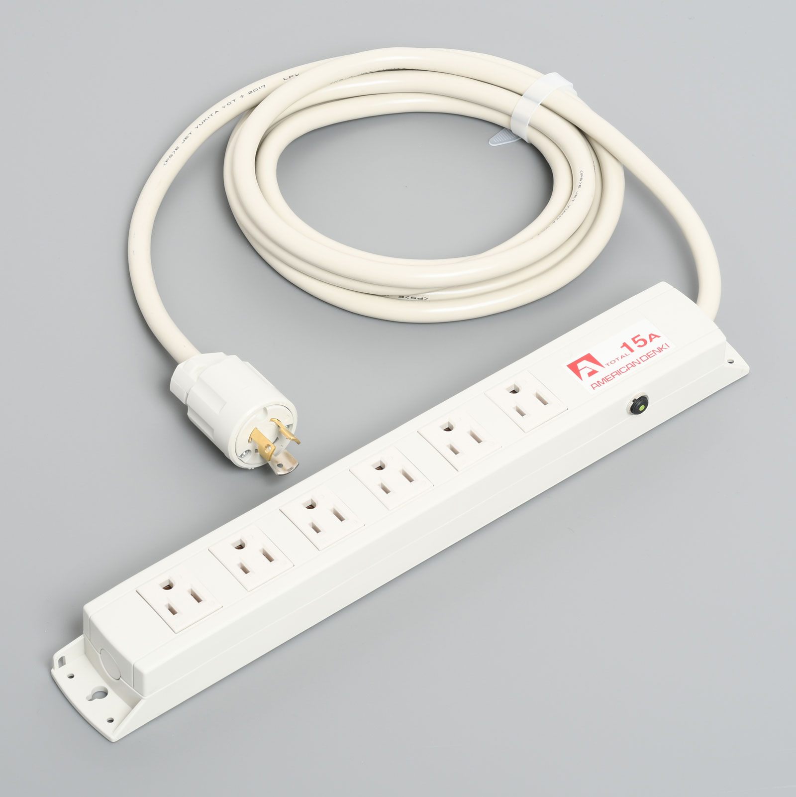 KC1235PT 2-Pole 3-Wire Grounding 15A 125V Multiuse Power Strip, 6 ...