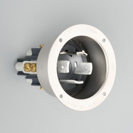 41065 3-Pole 4-Wire Grounding 100A 600V Flanged Inlet (Metal Housing ...